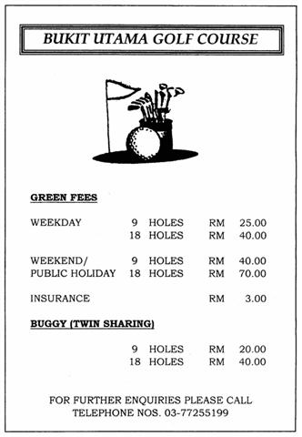 Bukit Utama Golf Course